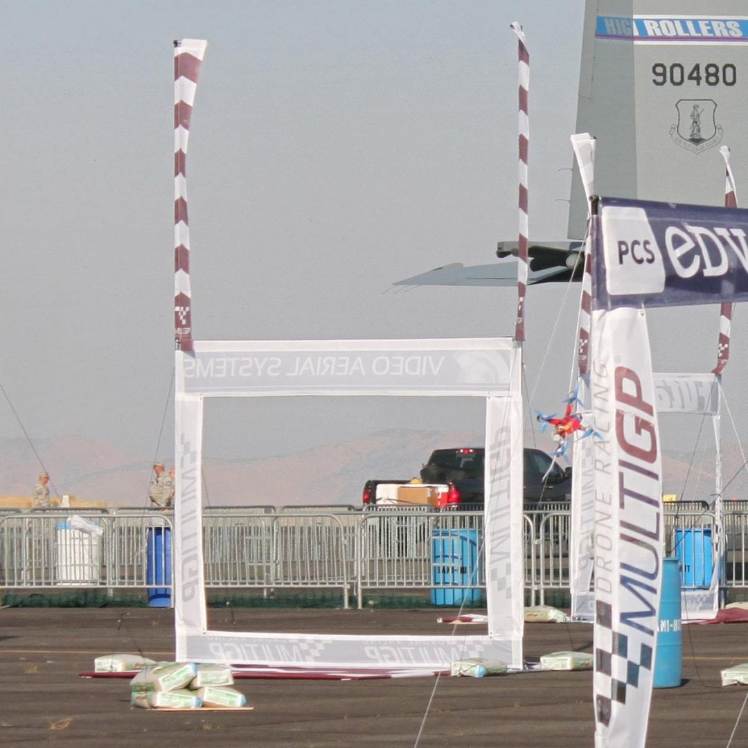 8ft Drone Racing Square Flag - MultiGP Drone Racing Shop